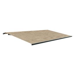Markise 250 cm breit, Basic Gelenkarmmarkise, Anthrazitgrau Metallic, 2500 x 1500 mm, Kurbelantrieb Links, individuell konfigurieren
