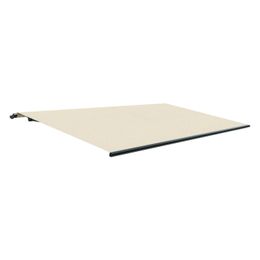 Markise 4,5 Meter breit, Basic, Hellelfenbein, Kurbel Links ohne Volant, individuell konfigurieren