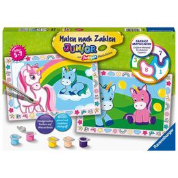 RAVENSBURGER VERLAG Ravensburger Malen nach Zahlen 28510 - Zauberhafte Einh&ouml;rner - Kinder 5-7 Jahren