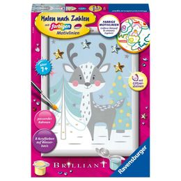 RAVENSBURGER VERLAG Ravensburger Malen nach Zahlen 20159 - Niedlicher Hirsch - Kinder ab 7 Jahren