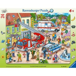 RAVENSBURGER VERLAG 110, 112 - Eilt herbei! 24 Teile Rahmenpuzzle
