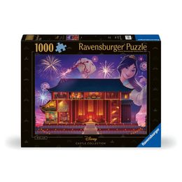 RAVENSBURGER VERLAG Erwachsenenpuzzle 1000 Teile - Disney Prinzessinnen - Disney Castles: Mulan