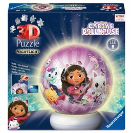 RAVENSBURGER VERLAG 3D Puzzle-Ball Nachtlicht Gabby's Dollhouse