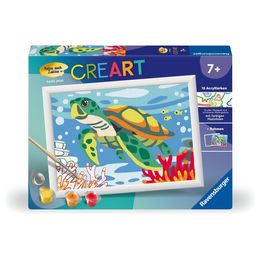 RAVENSBURGER VERLAG CreArt, Malen nach Zahlen Kinder - Meeresschildkr&ouml;te