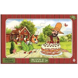 Rahmenpuzzle Pettersson und Findus 15-teilig