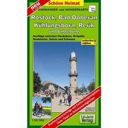 Hansestadt Rostock, K&uuml;hlungsborn, Bad Doberan, Rerik und Umgebung 1 : 50 000