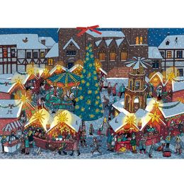 Auf dem Weihnachtsmarkt Adventskalender