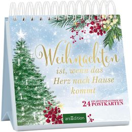 Postkarten-Adventskalender &raquo;Weihnachten ist, wenn das Herz nach Hause kommt&laquo;