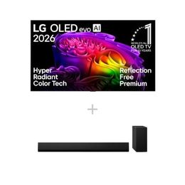 LG 55 &Prime; OLED evo AI G6 4K Smart TV 2026 + 3.1 Kanal TV Soundbar DSG10TY mit Dolby Atmos OLED55G67LW.DSG1001