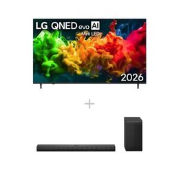 LG 75&Prime; QNED evo AI QNED8E Mini LED 4K Smart TV 2026 + 3.1.1 Kanal TV Soundbar DS70TY mit Dolby Atmos 75QNED8EB3A.DS70001