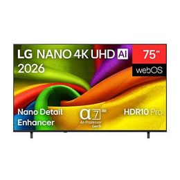 LG 75 &Prime; NANO 4K UHD AI NU80 Smart TV 2026 75NU800B6LA