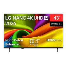 LG 43 &Prime; NANO 4K UHD AI NU80 Smart TV 2026 43NU800B6LC