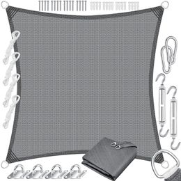 Kesser&reg; Sonnensegel Sonnenschutz Windschutz HDPE Gewebe wasserabweisend & windabweisend 5-Fach quer vern&auml;ht robust & stabil Schattenspender Garten Balkon Terrasse