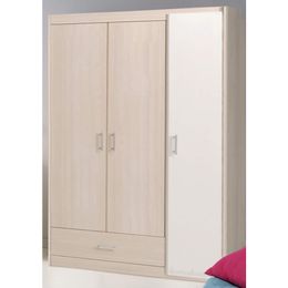 Parisot Kleiderschrank 3-trg. "Charly 20" Akazie-Wei&szlig;