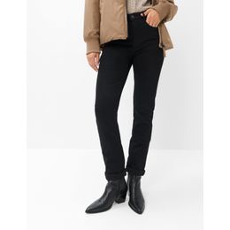 Brax Damen Five-Pocket-Hose Style CAROLA CLEAN BLACK BLACK, denim schwarz, Gr. 50K