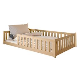 Kids Collective Bodenbett, Natur, Holz, 120x200 cm, Kinderzimmer & Jugendzimmer, Kinderm&ouml;bel, Kinderbetten, Kindereinzelbetten