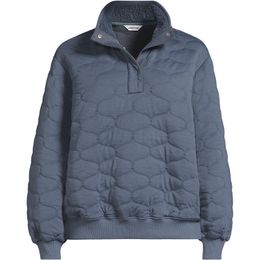 LANDS' END Sweatshirt mit Steppung f&uuml;r Damen in Plus-Gr&ouml;&szlig;e, Damen, size: plus, Blau, Polyester/Viskose, by Lands' End