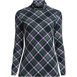 LANDS' END Rollkragenshirt aus Baumwoll/Modalmix, Damen, size: regular, Braun, Baumwolle/Elasthan/Baumwolle Modal, by Lands' End