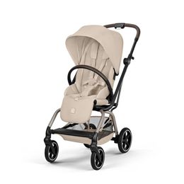 Cybex Gold Buggy Eezy S Twist+ 2 Tpe, Beige, Textil, 45x105x80.5 cm, CE, Feststellbremse, Federung, 5-Punkte-Gurt, Einhand-Faltmechanismus, abnehmbarer Schutzb&uuml;gel, Baby on Tour, Kinderwagen, Buggys