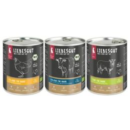 LIEBESGUT Hundefutter Friss-dich-satt Paket Adult 18 x 800 g