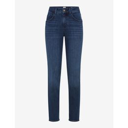 Brax Damen Five-Pocket-Hose Style SHAKIRA USED REGULAR BLUE, denim blau regular, Gr. 34