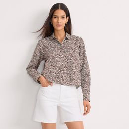LANDS' END Wei&szlig;e Jeansshorts f&uuml;r Damen in Petite-Gr&ouml;&szlig;e, Damen, size: petite, Wei&szlig;, Elasthan/Viskose/Baumwoll-Mischung, by Lands' End