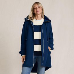 LANDS' END Squall Regenjacke in A-Linie f&uuml;r Damen, Damen, size: regular, Blau, Nylon, by Lands' End