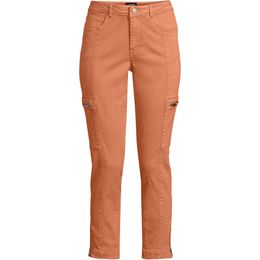 LANDS' END Utility-Cargojeans f&uuml;r Damen, Damen, size: regular, Orange, Baumwoll-Mischung, by Lands' End