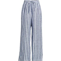 LANDS' END Weite Premium Reinleinen-Schlupfhose f&uuml;r Damen, Damen, size: regular, Blau, Leinen, by Lands' End