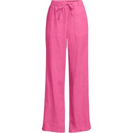 LANDS' END Weite Premium Reinleinen-Schlupfhose f&uuml;r Damen, Damen, size: regular, Pink, Leinen, by Lands' End
