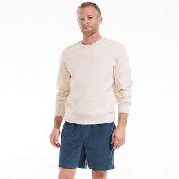 LANDS' END Feincord-Shorts mit Dehnbund f&uuml;r Herren, 18 cm, Herren, size: regular, Blau, Baumwolle, by Lands' End