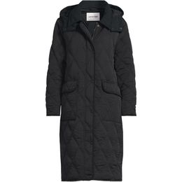 LANDS' END Steppmantel FeatherFree mit Kapuze f&uuml;r Damen, Damen, size: regular, Schwarz, Nylon, by Lands' End