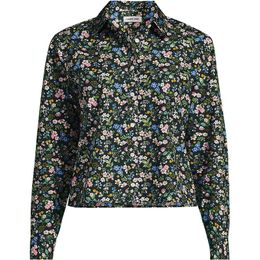 LANDS' END Kurze, b&uuml;gelfreie Hemdbluse f&uuml;r Damen, Damen, size: regular, Gr&uuml;n, Baumwolle, by Lands' End