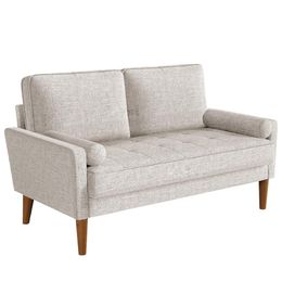 Sofa, Beige, Textil, 51x46x121 cm, Wohnzimmer, Sofas & Couches, Sofas, 2-Sitzer Sofas