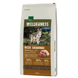 REAL NATURE WILDERNESS Trockenfutter Hund, Adult, Wide Savannah Wildschwein mit Lamm und Ente 12 kg