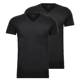 Ragman Body Fit V-Neck T-Shirt 2P Herren T-Shirt
