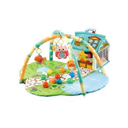 Moni Activity Center Happy Farm JL625-1A, Spielbogen 30 Spielb&auml;lle, kleines Haus