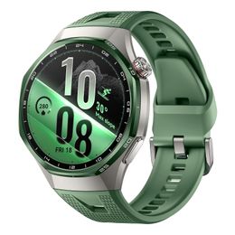 Huawei WATCH GT 7 Pro, 46 mm, Geh&auml;use aus Titanlegierung + gr&uuml;nem Fluorelastomer-Armband Smartwatch (Herzfrequenzmessung, EKG, Schlafanalyse)