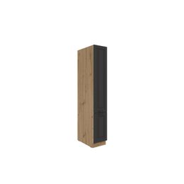 K&uuml;chen-Preisbombe K&uuml;chen Apothekerschrank 30 cm Stilo Grau + Artisan K&uuml;chenzeile K&uuml;chenblock