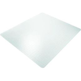 Bodenschutzmatte Duragrip Meta- RS Office Products, f&uuml;r Teppichb&ouml;den, Ankernoppen, strukturiert, transparent, L 1200 x B 1300 mm