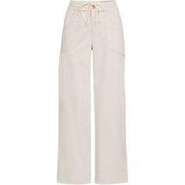 LANDS' END 7/8-Schlupfchinos mit Fischgr&auml;tmuster f&uuml;r Damen, Damen, size: regular, Beige, Elasthan/Baumwoll-Mischung, by Lands' End