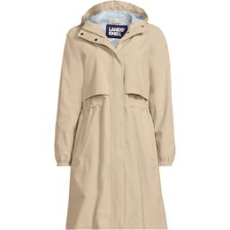 LANDS' END Verstaubarer wasserdichter Squall Regenmantel f&uuml;r Damen, Damen, size: regular, Elfenbein, Polyester, by Lands' End