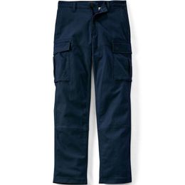 LANDS' END Classic Fit Cargohose mit Dehnbund f&uuml;r Herren, Herren, size: regular, Blau, Baumwolle, by Lands' End