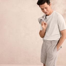 LANDS' END Leinenmix-Shorts f&uuml;r Herren, Herren, size: regular, Braun, Leinen/Baumwoll-Mischung, by Lands' End