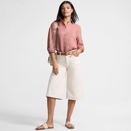 LANDS' END Premium Reinleinen-Schlupfbluse, Damen, size: regular, Rot, Leinen, by Lands' End