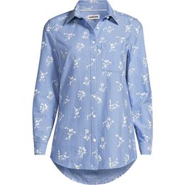LANDS' END Langarm Oxford-Hemdbluse f&uuml;r Damen, Damen, size: regular, Blau, Baumwolle, by Lands' End