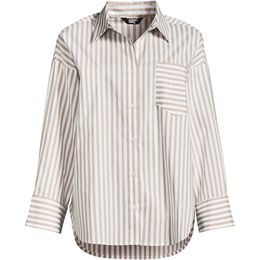 LANDS' END Langarm-Hemdbluse f&uuml;r Damen, Damen, size: regular, Beige, Baumwolle/Polyester-Mischung, by Lands' End