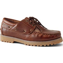 LANDS' END Bootsschuhe f&uuml;r Herren, Herren, size: regular, Braun, Synthetic-blend, by Lands' End