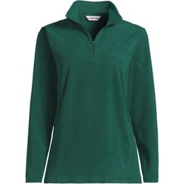 LANDS' END Anyweather Fleece-Pullover mit Rei&szlig;verschluss f&uuml;r Damen in Plus-Gr&ouml;&szlig;e, Damen, size: plus, Gr&uuml;n, Polyester, by Lands' End