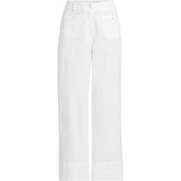LANDS' END Weite 7/8-Chinos f&uuml;r Damen, Damen, size: regular, Wei&szlig;, Baumwolle/Lyocell (Viskose)/Baumwoll-Mischung, by Lands' End